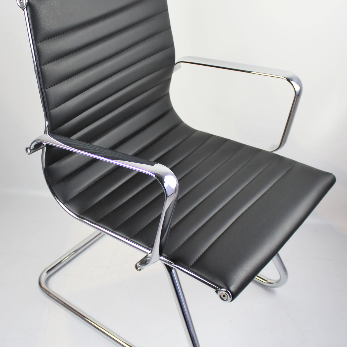 Black Leather Executive Visitor Chair - HB-E13| Order Office Furniture