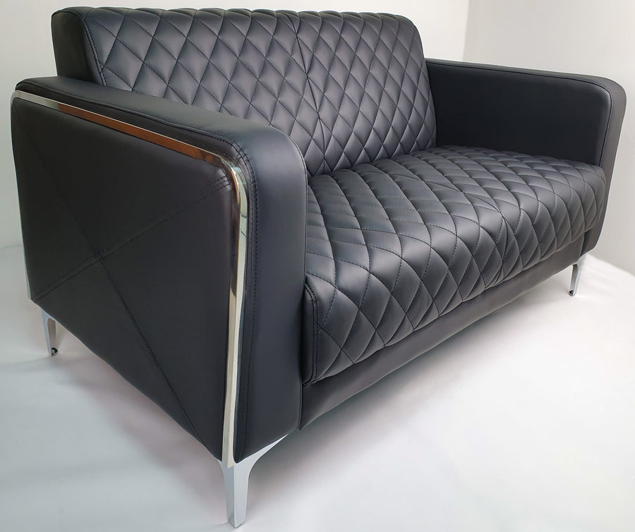 Modern Black Leather Executive Sofa Set - F112 – Order Office Furniture
