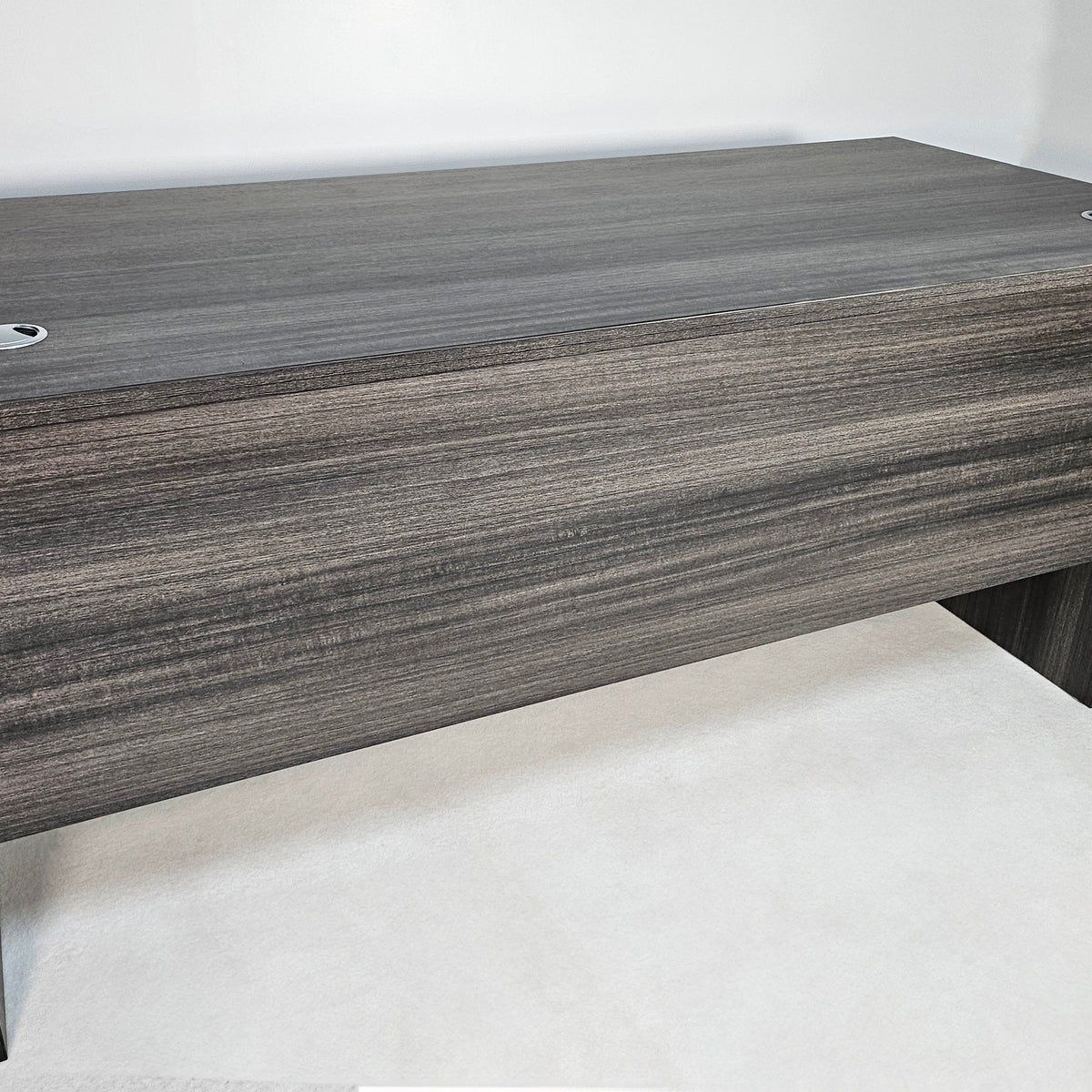 Modern Grey Oak Straight Office Desk - 1600mm - CF-1675 – Order Office ...