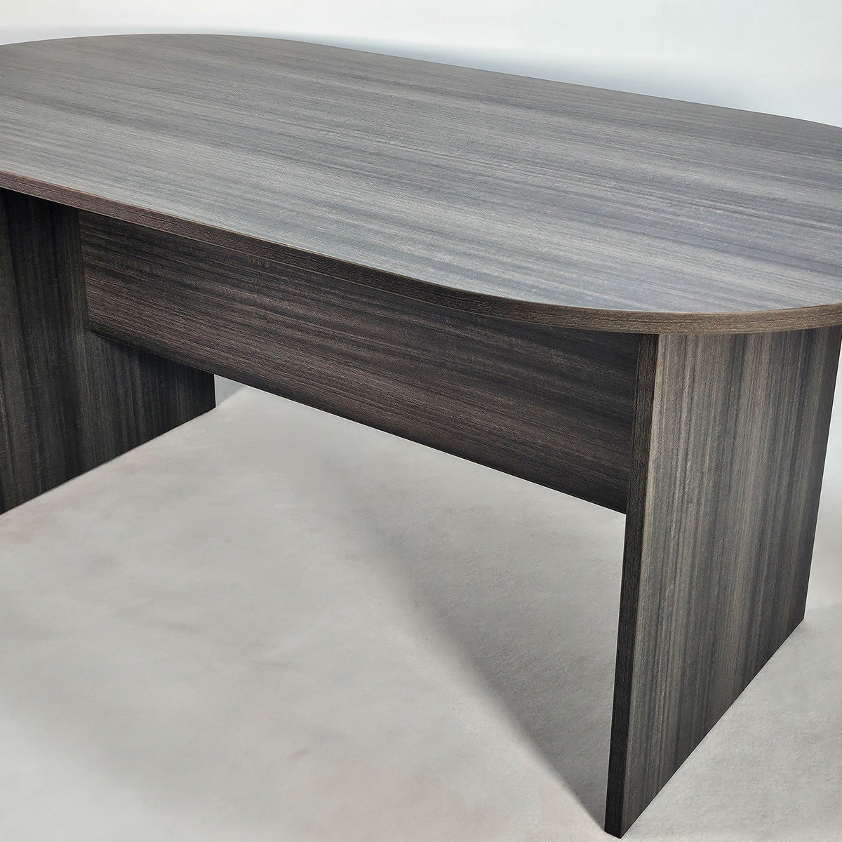 Modern Grey Oak Radial End Meeting Room Table - 1500mm - CF-150N ...