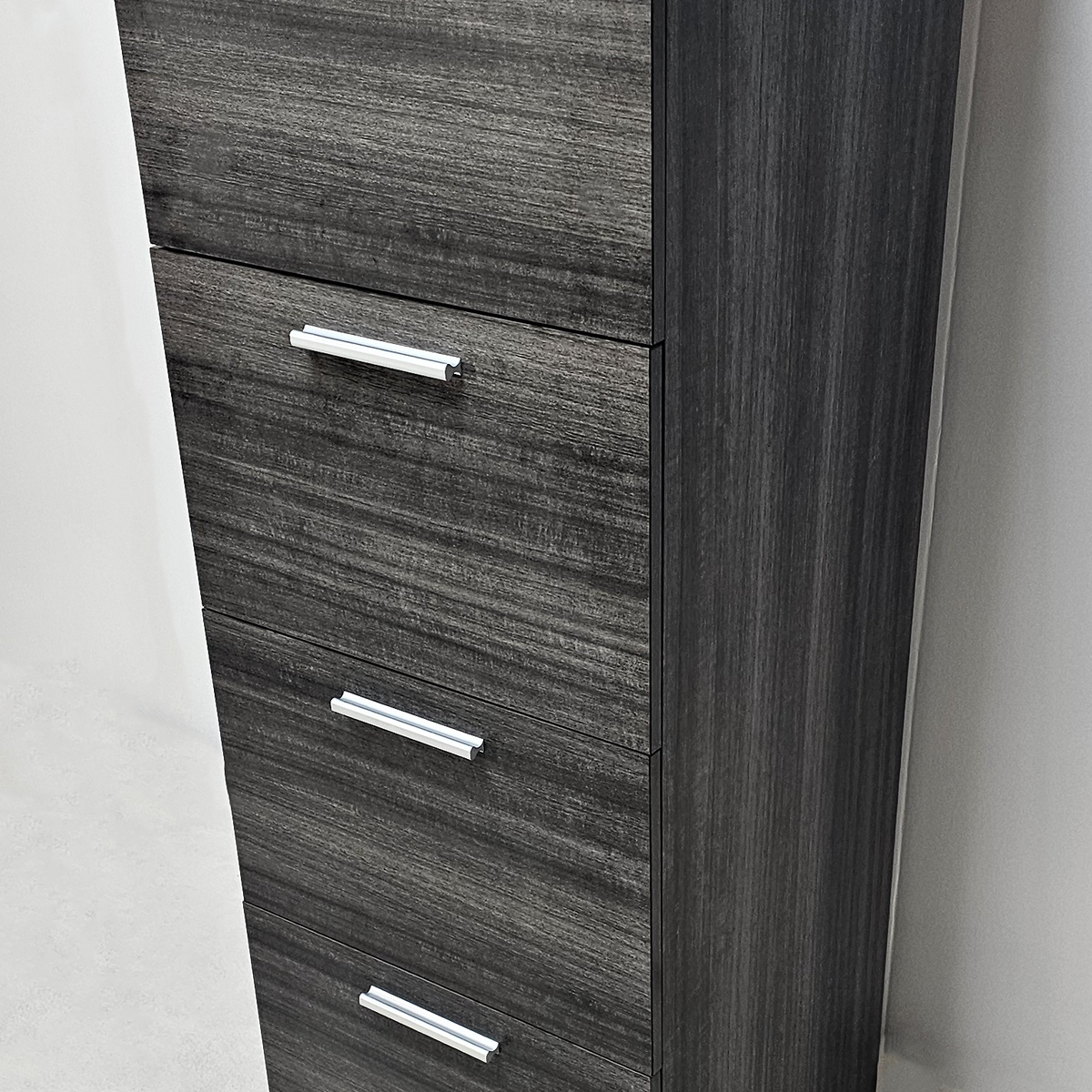 Modern Grey Oak Executive Four Drawer A4 Suspension Filing Cabinet - C ...