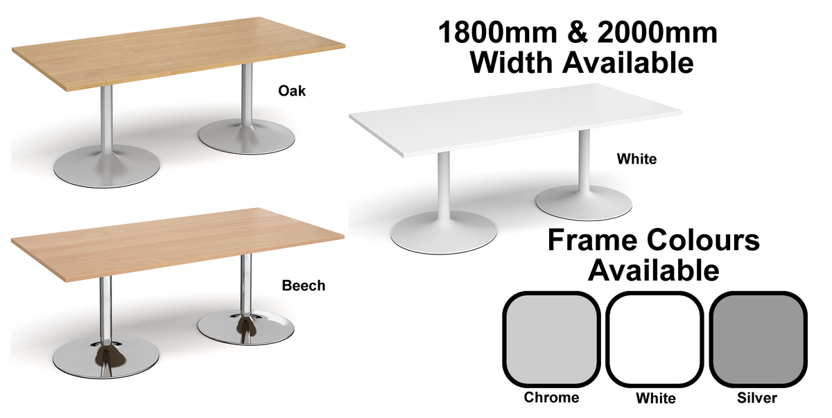 Trumpet Base Rectangle Boardroom Meeting Table – Order Office Furniture