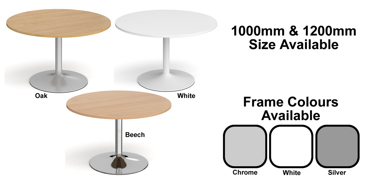 Trumpet Base Round Boardroom Meeting Table – Order Office Furniture