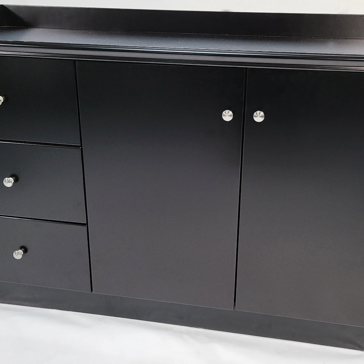 120cm Wide Black Cupboard with Intergrated Drawers - 2K01 – Order ...