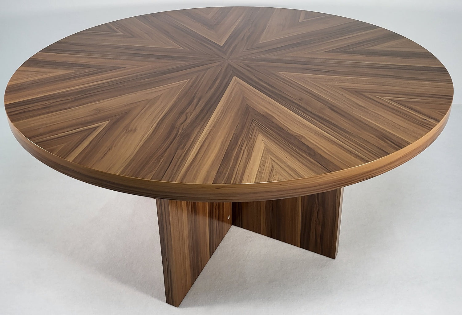 Extra Large Executive Round Meeting Table in Light Oak - B02-1500mm ...