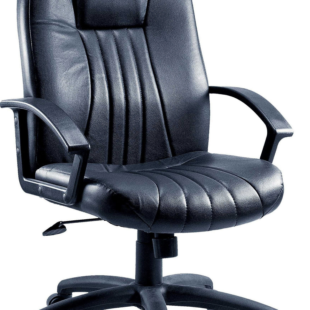 Black Leather Executive Office Chair - CITY-LEATHER – Order Office ...